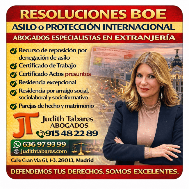 RESOLUCIONES DE ASILO O PROTECCIÓN INTERNACIONAL PUBLICADAS EN EL BOE ...